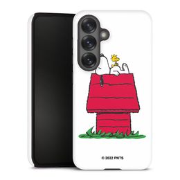 DeinDesign Galaxy S25 Handy Panzer Handyh&uuml;lle robuste Outdoor H&uuml;lle Schutzh&uuml;lle gl&auml;nzend Snoopy Peanuts Official Licensed Product Tough Case