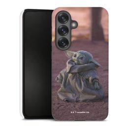 DeinDesign Galaxy S25 Handy Panzer Handyh&uuml;lle robuste Outdoor H&uuml;lle Schutzh&uuml;lle gl&auml;nzend The Child Star Wars Baby Yoda Tough Case