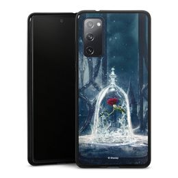 DeinDesign Galaxy S20 FE 5G Handy Silikon H&uuml;lle Case schwarz Handyh&uuml;lle The Beauty And The Beast Disney Princess Rose