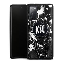 DeinDesign Galaxy S20 FE Handy Silikon H&uuml;lle Case schwarz Handyh&uuml;lle Official Licensed Product Ksc Karlsruher Sc