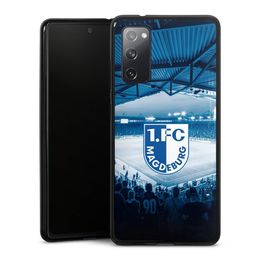 DeinDesign Galaxy S20 FE 5G Handy Silikon H&uuml;lle Case schwarz Handyh&uuml;lle Stadium 1. Fcm 1. Fc Magdeburg