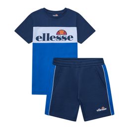 Shirt & Hose Ellesse, Kinder, Gr. 128/134 (8/9), blau (navy), Obermaterial: 100% Baumwolle, KOB Set-Artikel, für Kinder