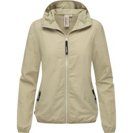 Outdoorjacke Ragwear "Vinzie B", Damen, Gr. L (40), grün (olivgrün), 100% Nylon, casual, lässig geschnitten hüftlang, Langarm Ärmel ohne Ärmelschlitz elastischer Bund mit Gummizug, Jacken, Leichte Übergangsjacke mit Kapuze