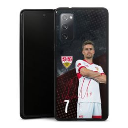 DeinDesign Galaxy S20 FE 5G Handy Silikon H&uuml;lle Case schwarz Handyh&uuml;lle Official Licensed Product Maximilian Mittelst&auml;dt Vfb Stuttgart
