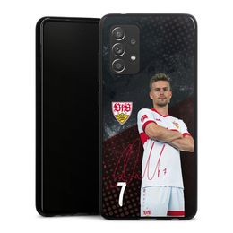 DeinDesign Galaxy A52s 5G Handy Silikon H&uuml;lle Case schwarz Handyh&uuml;lle Official Licensed Product Maximilian Mittelst&auml;dt Vfb Stuttgart