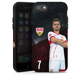 DeinDesign iPhone SE (2022) Handy Panzer Handyh&uuml;lle robuste Outdoor H&uuml;lle Schutzh&uuml;lle matt Official Licensed Product Maximilian Mittelst&auml;dt Vfb Stuttgart Tough 