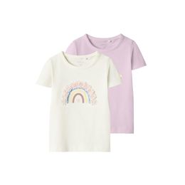 name it T-Shirt 'Fines' Größe 56 blau / braun / lila / weiß