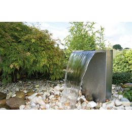 Gartenbrunnen Ubbink "Venezia", silber (silberfarben), Edelstahl, Wasserspiele