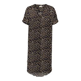 Only Carmakoma Kleid 'CARBaboost' Damen Gr&ouml;&szlig;e 52 braun / hellbraun / schwarz Sommerkleid