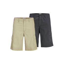 Jj Rebel Cargoshorts 'JREBCARLOS' Herren Gr&ouml;&szlig;e 33 taupe / anthrazit