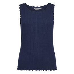 Cream Top 'Ribba' Damen Gr&ouml;&szlig;e M navy