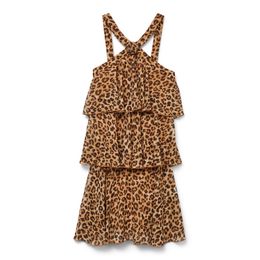 V&eacute;ro Moda Vero Moda Kleid 'FELICIA' Damen Gr&ouml;&szlig;e 36 braun / schwarz Sommerkleid
