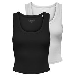 Only Top 'ONLEASY' Damen Gr&ouml;&szlig;e XL schwarz / wei&szlig;