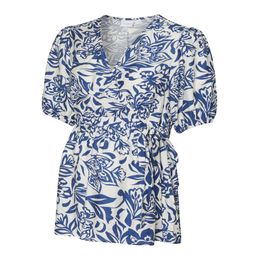 MAMALICIOUS Umstand Bluse Damen Gr&ouml;&szlig;e XL navy / wei&szlig;