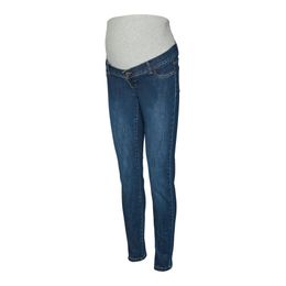 MAMALICIOUS Umstand Jeans 'MLBerlin' Damen Gr&ouml;&szlig;e 28 blue denim / graumeliert