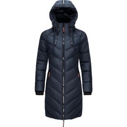 MARIKOO Winter Coat 'Armasa' female size M Night blue / Black