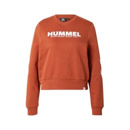 Hummel Sportsweatshirt 'Legacy' Damen Gr&ouml;&szlig;e S karamell / wei&szlig;