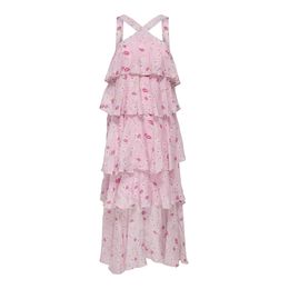 ONLY Kleid 'Cinderella' Damen Gr&ouml;&szlig;e 40 gr&uuml;n / pink / eosin / wei&szlig; Sommerkleid