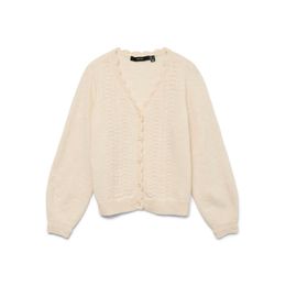 V&eacute;ro Moda Vero Moda Strickjacke 'JOHANNA' Damen Gr&ouml;&szlig;e L wei&szlig;