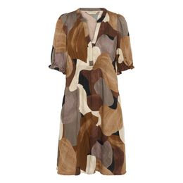 Culture Kleid 'Dana' Damen Gr&ouml;&szlig;e 34 beige / braun / hellbraun / dunkelbraun / grau Sommerkleid