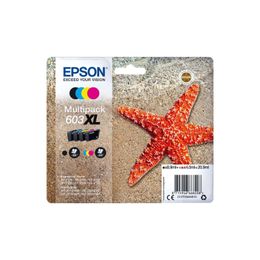 4er Original Multipack Set f&uuml;r Epson C13T03A64010 / 603XL Workforce WF-2845 DWF Druckerpatronen