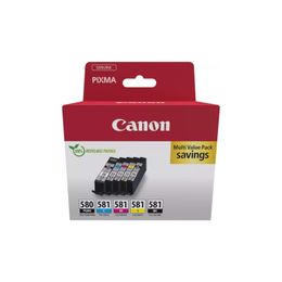 5er Original Multipack Set f&uuml;r Canon 2078C007 / PGI-580 CLI-581 Pixma TS 8300 Series Druckerpatronen