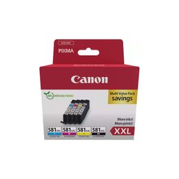 4er Original Multipack Set f&uuml;r Canon 1998C007 / CLI-581XXL Pixma TS 6251 Druckerpatronen