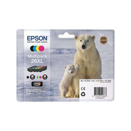 4er Original Multipack Set f&uuml;r Epson C13T26364010 / 26XL Expression Premium XP-720 Druckerpatronen