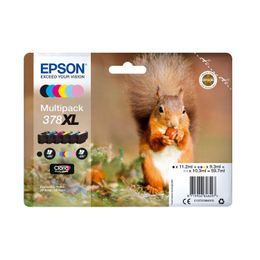 6er Original Multipack Set f&uuml;r Epson C13T37984010 / 378XL Expression Photo XP-8005 Druckerpatronen