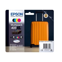 4er Original Multipack Set f&uuml;r Epson C13T05H64010 / 405XL Workforce Pro WF-4820 DWF Druckerpatronen