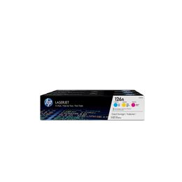 3er Original Multipack Set f&uuml;r HP CF341A / 126A Color LaserJet Pro CP 1023 Toner