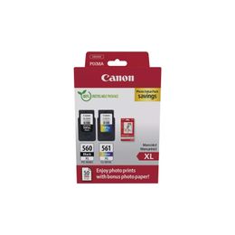 2er Original Multipack Set f&uuml;r Canon 3712C008 / PG-560XL CL-561XL Pixma TS 7400 Series Druckerpatronen mit 50 Blatt Fotopapier
