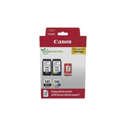 2er Original Multipack Set f&uuml;r Canon 8287B008 / PG-545 CL-546 Pixma TR 4645 Druckerpatronen mit 50 Blatt Fotopapier
