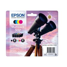 4er Original Multipack Set f&uuml;r Epson C13T02V64010 / 502 Workforce WF-2885 DWF Druckerpatronen
