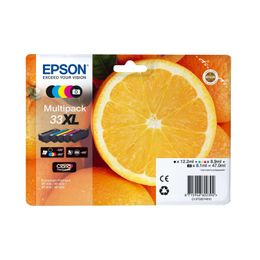 5er Original Multipack Set f&uuml;r Epson C13T33574011 / 33XL Expression Premium XP-530 Druckerpatronen