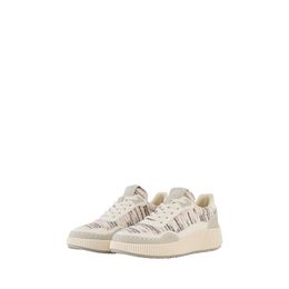 Tom Tailor Damen Sneaker mit Plateau, beige, Gemustert, Gr. 37