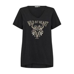 Cream Shirt 'Komika' female Black size XL