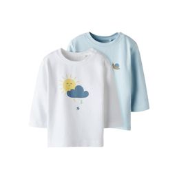 name it Shirt 'NBMVacion' Größe 56 hellblau / gelb / grün / weiß