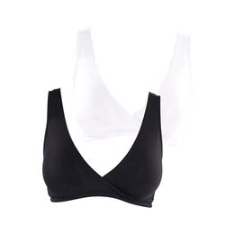 Petite Fleur Umstand Still-BH Damen Größe 70 schwarz / weiß