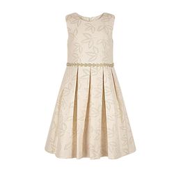 happy girls Kleid M&auml;dchen Gr&ouml;&szlig;e 140 beige / gold