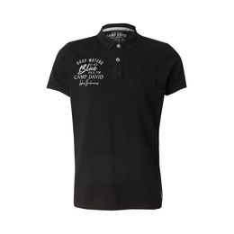 CAMP DAVID Poloshirt Herren Größe XXXL schwarz / weiß
