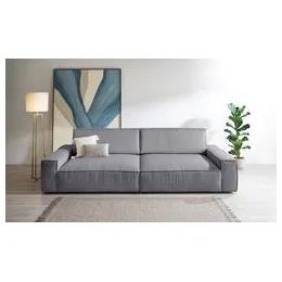 3-Sitzer Home Affaire "NEU: Sherwood XXL, Big-Sofa mit Kedernaht, in Cord oder Leinenoptik", grau (anthrazit), B:316cm H:90cm T:135cm, 100% Polyester, Sofas, bequemer Sitzkomfort, extra tiefe Sitzfläche