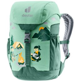 Kinderrucksack Deuter "SCHMUSEBÄR", grün (spearmint, seagrün), Rucksäcke, Kinder, H 33 x B 21 x T 15cm, Polyester, für Kinder