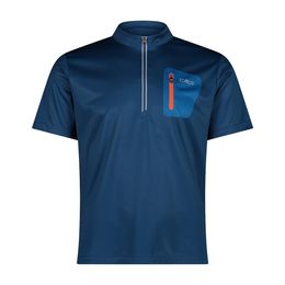 Funktionsshirt CMP, Gr. 48, blau (ocean), Obermaterial: 100% Polyester, sportlich, Shirts, Fahrradshirt