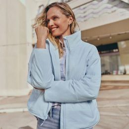 LANDS' END Leichte verstaubare Steppjacke, Damen,  Blau, Nylon-Mischung, by Lands' End