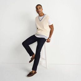 LANDS' END Stretch-Denim Jeans, Slim Fit, Herren,  Blau, Baumwoll-Mischung, by Lands' End