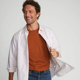 LANDS' END Super-T Kurzarm-Shirt, Classic Fit, Herren,  Orange, Baumwolle, by Lands' End
