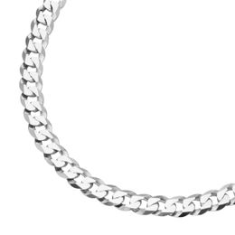 Panzerkette Smart Jewel "Panzerkette diamantiert, massiv, Silber 925" Gr. 60, silber, Halsketten, Damen, 60cm, Silber 925 (Sterlingsilber), Panzerkette