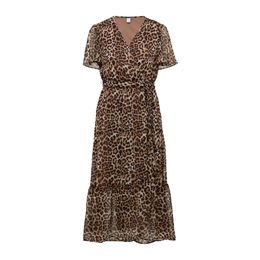 QS Kleid Damen Größe 42 beige / braun / schoko Winterkleid