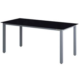Casaria Gartentisch Bern Silber Alu 190x90x75cm